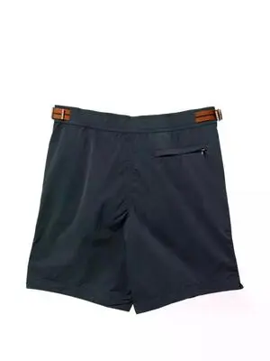 Zegna Buckle-fastening Swim Shorts - Blue