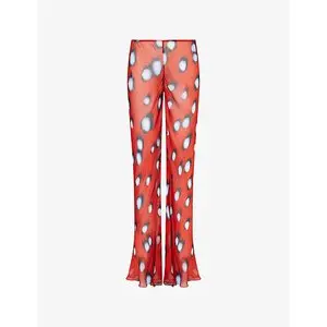RAT AND BOA Printed Sheer Trousers