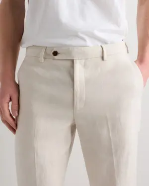 Quince European Linen Tailored Dress Pants - Sand