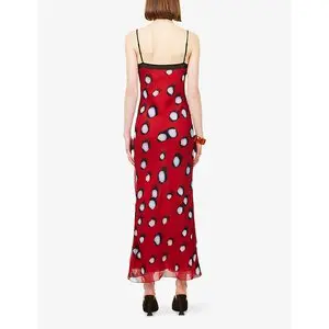 RAT AND BOA Graphic Pattern Woven Maxi Dress