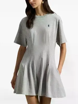 Polo Ralph Lauren Cotton Jersey T-shirt Dress With Pleated Skirt