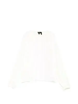 Theory Pleated Long-sleeve Top