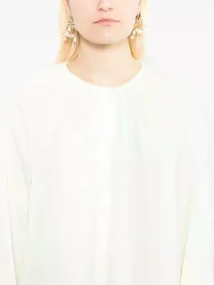 Theory Pleated Long-sleeve Top
