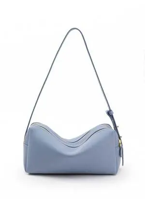ELLEME Trousse Pebbled Leather Bag - Cloud Blue