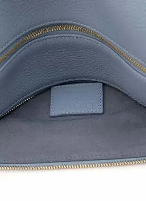 ELLEME Trousse Pebbled Leather Bag - Cloud Blue