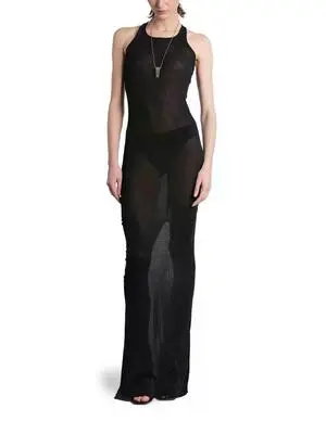 Rick Owens Racer-back Semi-sheer Dress