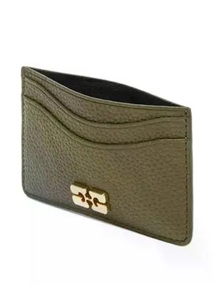 GANNI Bou Logo-plaque Cardholder - Green