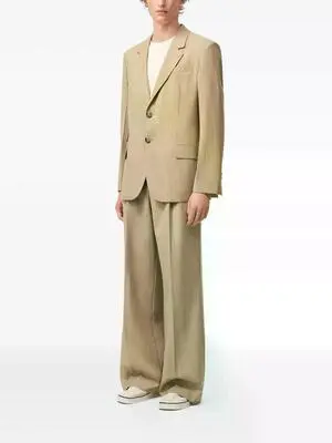 AMI Paris Striped Single-breasted Jacket - Neutrals
