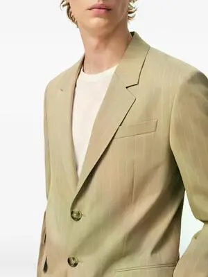 AMI Paris Striped Single-breasted Jacket - Neutrals