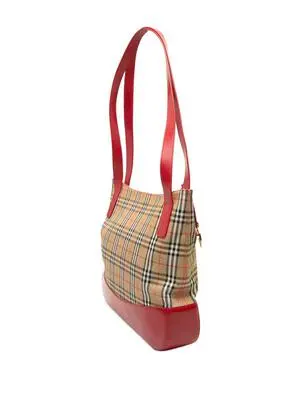 Burberry Haymarket Check Canvas Tote Bag
