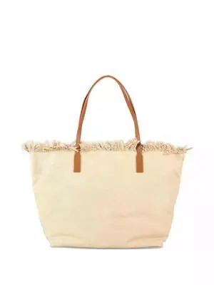 MC2 SAINT BARTH City Fringed Tote Bag - Neutrals
