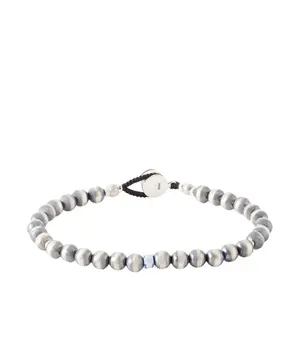 MIKIA Sterling Multi-stone Beaded Bracelet - Silver