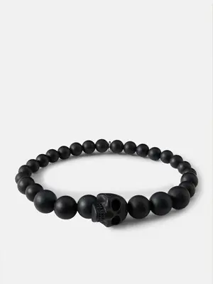 Alexander McQueen Skull Beaded Bracelet