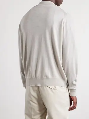 John Smedley Tibor Merino Wool Cardigan - Gray