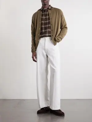 John Smedley Merino Wool Cardigan - Green