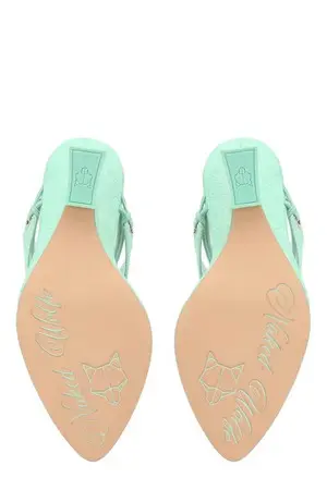 NAKED WOLFE Rampage Wedge Sandals - Mint