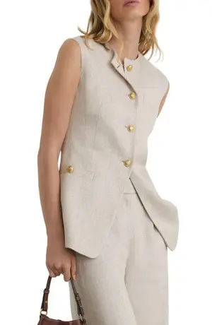 Reiss Button Detailed Vests For Women