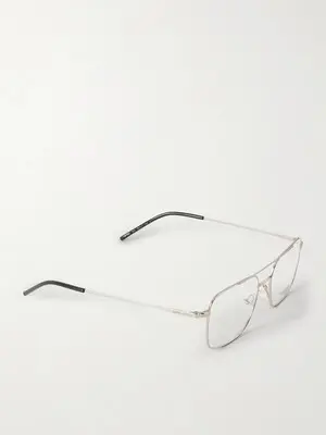 Saint Laurent Sl 888 Square-frame Metal Glasses