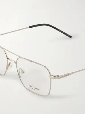 Saint Laurent Sl 888 Square-frame Metal Glasses