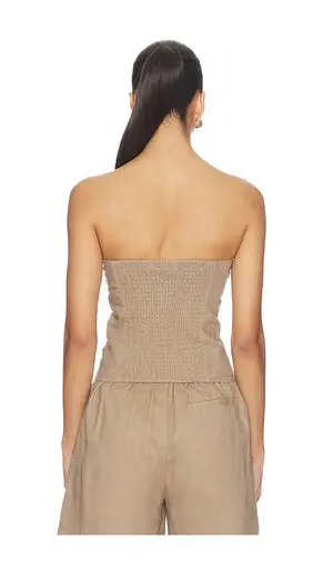 ELODIE THE LABEL Mavi Strapless Top