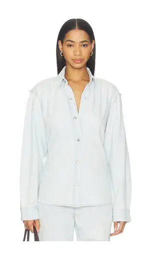 AGOLDE Theo Shirt With Back Vent Design - Link