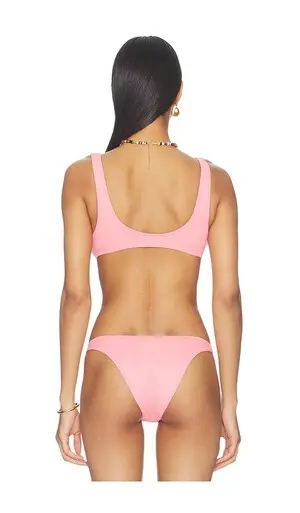 SKIMS Signature Swim Plunge Triangle Top - Melon