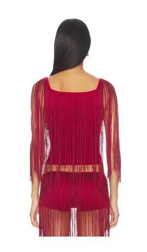 1XBLUE Fringe Tank Top