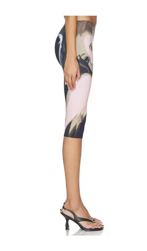 1XBLUE Anime Print Capri Leggings