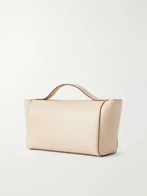Savette Symmetry Trapeze Leather Tote - Neutrals