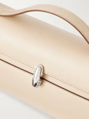 Savette Symmetry Trapeze Leather Tote - Neutrals