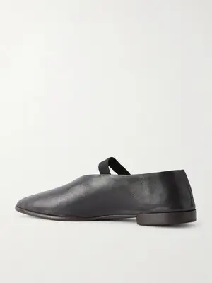 LEMAIRE Glove Leather Ballet Flats - Black