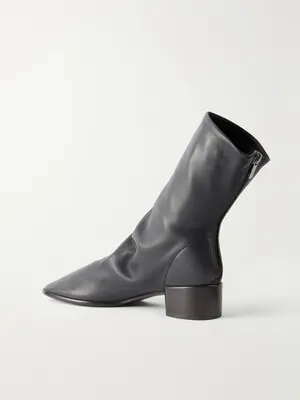 LEMAIRE Glove 30 Leather Ankle Boots