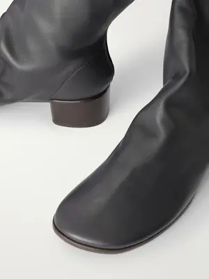 LEMAIRE Glove 30 Leather Ankle Boots