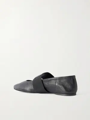Givenchy Logo-appliquéd Leather Ballerina Flats