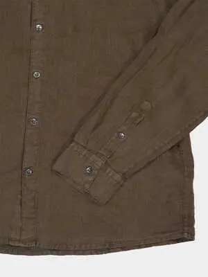 JAMES PERSE Army Classic Linen Shirt - Green