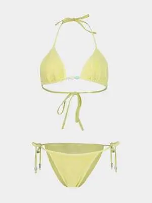 Hunza G Gina Beaded Bikini - Yellow