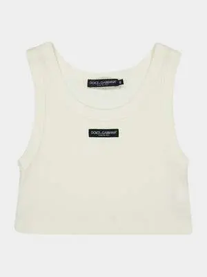Dolce & Gabbana Cropped Ribbed Tank Top