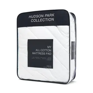 HUDSON PARK COLLECTION My All Cotton Mattress Pad, Twin Xl Exclusive - White