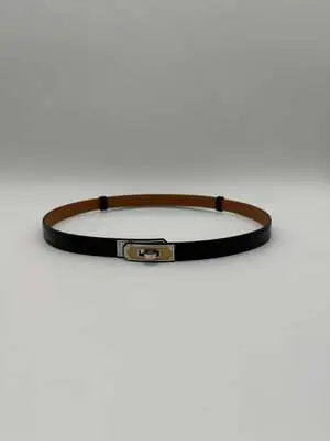 HERMÈS Hermès Kelly Splas'H 18 Belt Box Leather Palladium Hardware