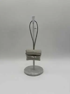 Hermès Kelly Festival Charm Alligator Missi Mat Palladium Hardware - Grey