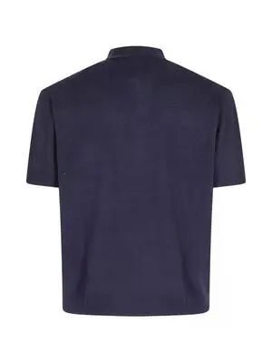 PAOLO PECORA Short-sleeved Polo Shirt - Blue