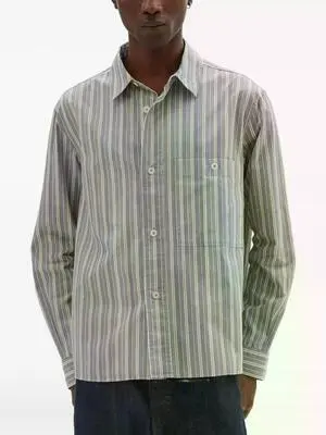 MARGARET HOWELL Overall Striped Shirt - Grey