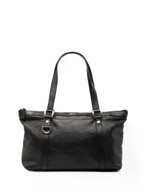 Gucci Ssima Abbey D Ring Tote Bag - Black