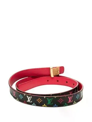 LOUIS VUITTON 2008 Monogram Multicolore Initiales Belt