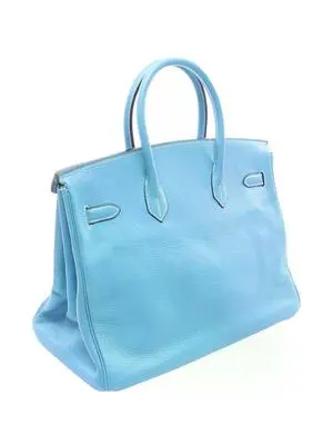 Hermès 1998 Birkin 35 Handbag - Blue