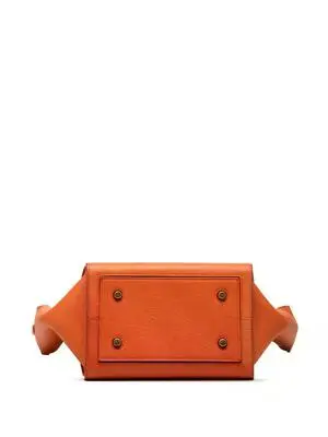 Celine 2014 Small Grained Calfskin Tie Knot Handbag - Orange