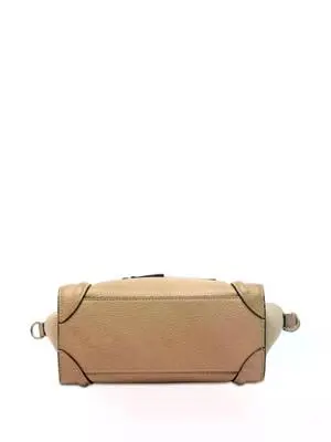 Celine 2019 Nano Leather Luggage Tote - Neutrals