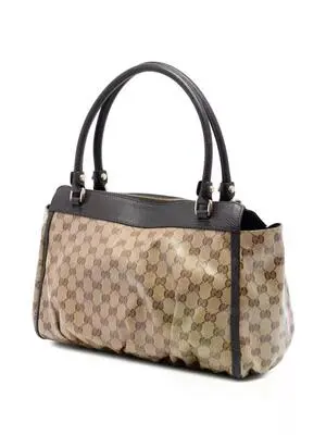 Gucci Gg Crystal Abbey D-ring Tote - Neutrals