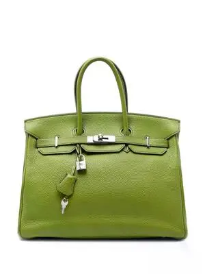 Hermès 2008 Birkin Retourne 35 Handbag - Green