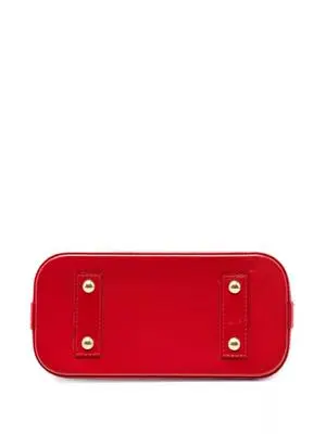 LOUIS VUITTON 2014 Monogram Vernis Alma Bb Satchel - Red